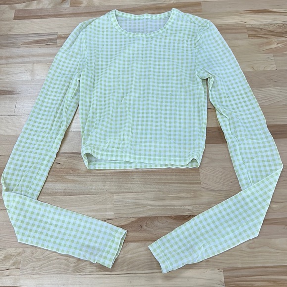 Tops | Green Mesh Alo Top | Poshmark